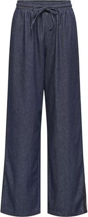 Only Pant Onlcaline Hw Pull-Up Pantalon WVN, Bleu foncé Denim, M / 32L Femmes