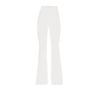 Elisabetta Franchi Elegante ausgestellte Polyesterhose - - Trousers - Damen - Wei&szlig; - M