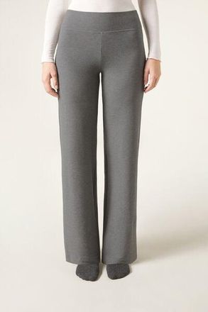 Calzedonia Palazzohose Mit Kaschmir Grau