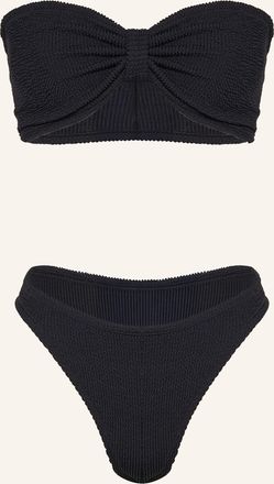 Hunza G Bandeau-Bikini Jean schwarz