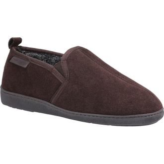 Hush Puppies Herren Arnold Slip On Leder Pantoffel (Braun)