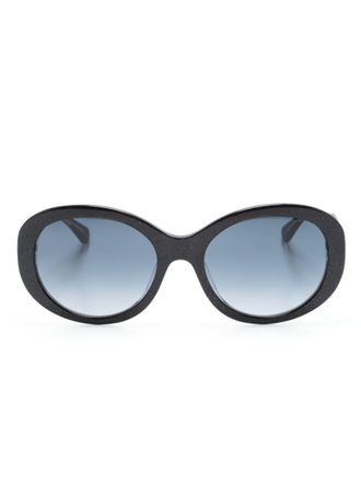 Kate Spade New York Sonnenbrille mit ovalem Gestell - Schwarz