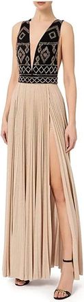 Elisabetta Franchi Damen, Kleider, Beige, XLGröße