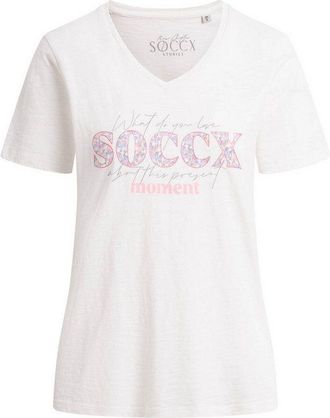 soccx V-Shirt aus Baumwolle