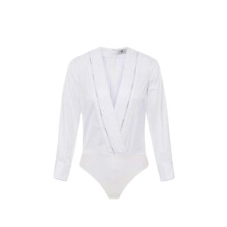 Elisabetta Franchi Camicia Body - - Tops - Damen - Wei&szlig; - M