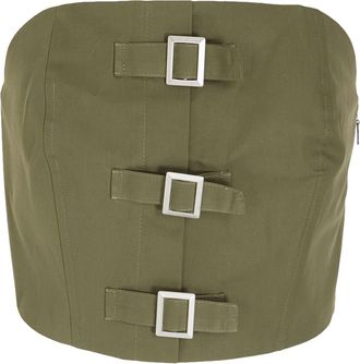 8 by YOOX BANDEAU BUSTIER W/ FRONT BUCKLES