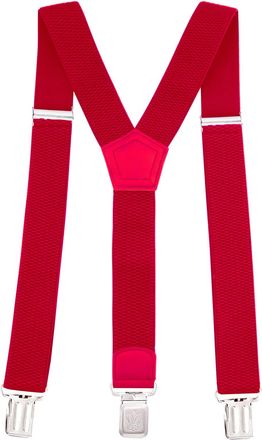 Glamexx24 Hosentr&auml;ger f&uuml;r Herren Einstellbar und Elastisch, Y Form, Breit 4 cm mit 3 Starken Clips Einheitsgr&ouml;&szlig;e Hosentr&auml;ger f&uuml;r M&auml;nner und Damen,Rot