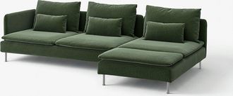IKEA S&Ouml;DERHAMN 4er-Sofa mit R&eacute;camiere