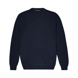 Zanone Homme, Pulls, Bleu, Taille: 2XL Pull Coupe Ajust&eacute;e Col Rond
