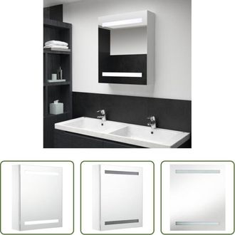 vidaXL vidaXL LED-Spiegel Schrank - LED-Spiegelschrank 50x13,5x60 cm