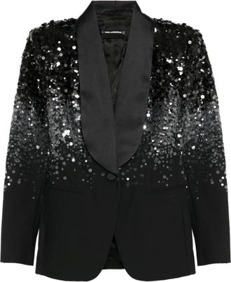 Karl Lagerfeld Karl Studio degrade blazer - Schwarz