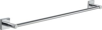Gedy Manila Handtuchhalter 60 cm, Farbe Chrom, Komponenten aus Edelstahl 304, Cromall und satiniertem Glas, 15 Jahre Garantie, Ma&szlig;e 4,7 x 64,1 x 6,8 cm und
