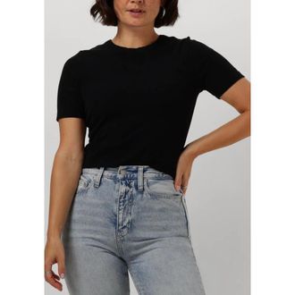Catwalk Junkie Ribbed Tee - - Tops - Damen - Schwarzk - XL