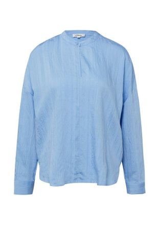 s.Oliver Langarmbluse Bluse Strukturierte Oversize Bluse im Viskosemix