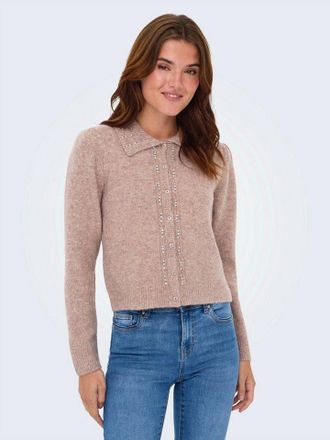 Only Strickjacke ONLMELODY (1-tlg) Ziersteine