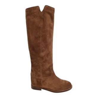 Via Roma 15 Simple Marten Suede Boot 1586 - - Shoes - Damen - Braun - 38 EU