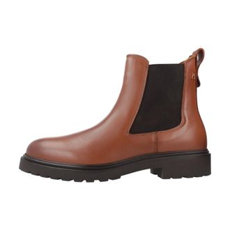 Tommy Hilfiger Femme, Chaussures, Brun, Taille: 38 EU Leather Cleated Chelsea