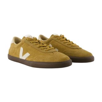 Veja Mens Volley Sneaker Khaki Calfskin