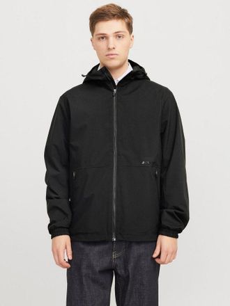 Jack & Jones Outdoorjacke JJEURBAN Jacke mit Kapuze, elastischem Bund und Taschen unifarben, modisch, regular fit, Kunstfaser