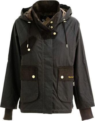 Barbour Willowmere Waxed Jacket - Femme - Vestes - Brun - Taille: 38 FR