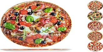hOme Home Runder Pizzateller aus Melamin, verschiedene Modelle, 33 cm, 1 Stück
