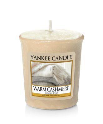 Yankee Candle Company Warmer Kaschmir Votiv-duftkerze, 49 g, Plastik, Beige, 4.6 x 4.5 x 5.5 cm