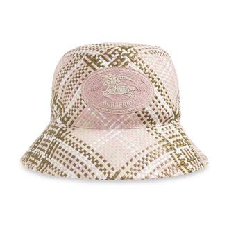 Burberry Check Bucket Hat - - Accessories - Herren - Rosa - L