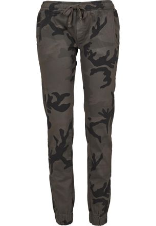 Urban Classics Damen Ladies Camo Jogging Pants Sporthose, Mehrfarbig (Dark Camo 00784), XL