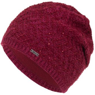 Faera Winterm&uuml;tze M&uuml;tze Damen Pailletten warm gef&uuml;ttert Winterm&uuml;tze M&auml;dchen Frauen Fleecefutter Winter Strickm&uuml;tze Beanie, Farbe:Lila