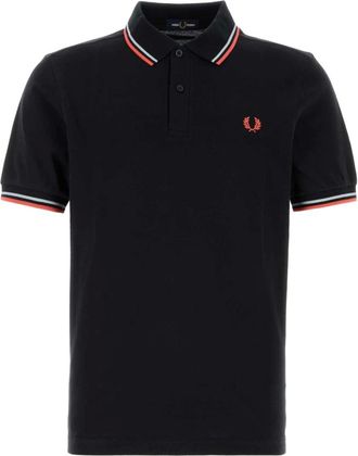 Fred Perry Homme, Tops, Noir, Taille: L Polo Chemises