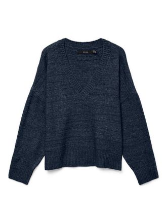 Vero Moda Strickpullover VMBOOM STRUCTURE LS V-NECK PULLOVER BOO