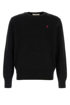 Ami Merino Wool Sweater - Black