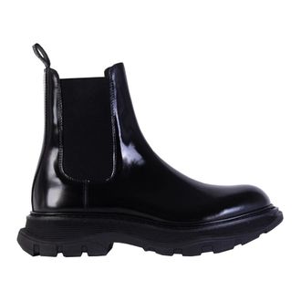 Alexander McQueen Schwarze Chelsea Stiefel - - Shoes - Damen - Schwarzk - 40 EU
