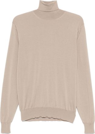 Dell'Oglio Klassischer Merinopullover - Nude
