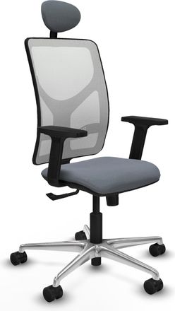 Piqueras y Crespo Isomalla Motilla Stuhl mit 2D-Armlehnen, h&ouml;henverstellbarer Lendenwirbelst&uuml;tze und festem Kopfteil, ausgestattet mit Sincro 3 Positionen und Schneides