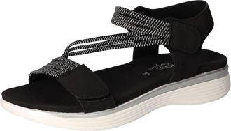 Cosmos Comfort Damen 6286-801 Keilsandale, schwarz, 40 EU