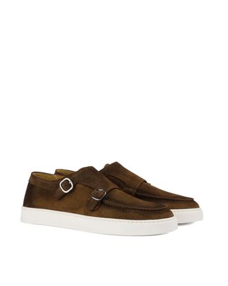 Doucal's Mens Sneakers Juke Snuff Suede Snuff-Chalk Trainers Snuff/chalk