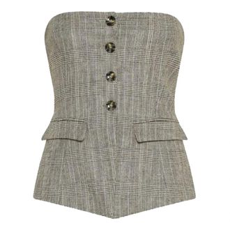Marella Hellgrauer Stylischer Top - - Tops - Damen - Grau - L