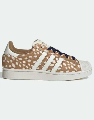 adidas Originals Superstar II - Baskets - Imprim&eacute; daim-Marron