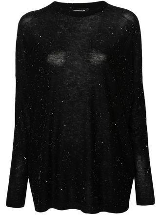 Fabiana Filippi pull &agrave; sequins - Noir