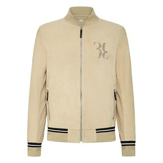 Billionaire Boys Club Homme, Vestes, Beige, Taille: 4XL Leather Bomber Double B