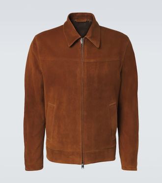 Brioni Veste blouson en daim