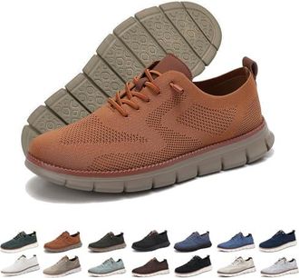Generic Baskets urbaines ultra confortables en maille pour homme, chaussures urbaines ultra confortables, chaussures de marche l&eacute;g&egrave;res, marron, 37 1/3 EU