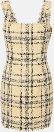 Balmain Minikleid aus Tweed mit Pailletten
