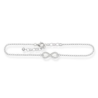 Thomas Sabo Thomas Sabo Damen Fußkettchen Infinity 925 Sterling Silber AK0001-051-14-L27v