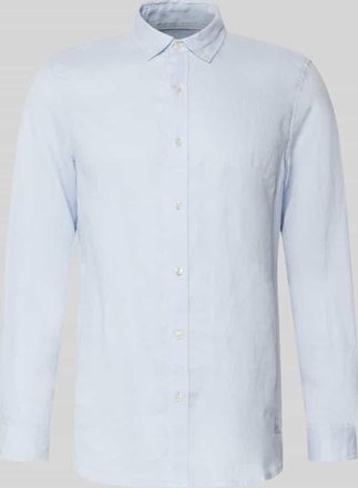 Scotch & Soda Regular Fit Leinenhemd mit Button-Down-Kragen