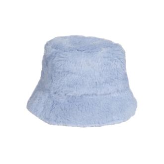 Max Mara Femme, Accessoires, Bleu, Taille: 57 CM Chapeau Seau en Laine dAlpaga avec Logo