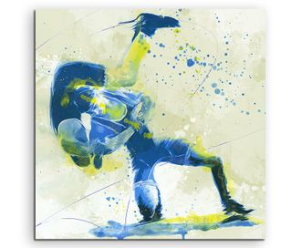Paul Sinus Art Ringen II 60x60cm SPORTBILDER Splash Art Wandbild Aquarell Art