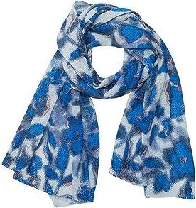 Esprit 083EA1Q304 Écharpe dhiver, 430/bleu, Taille Unique Femme