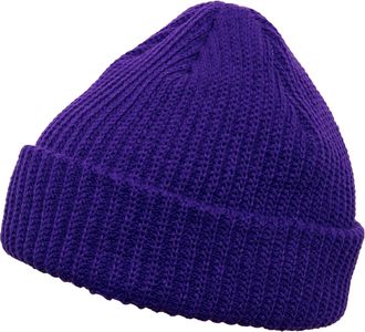 Flexfit Strickm&uuml;tze Rib Beanie, Purple, One Size, 1502RB